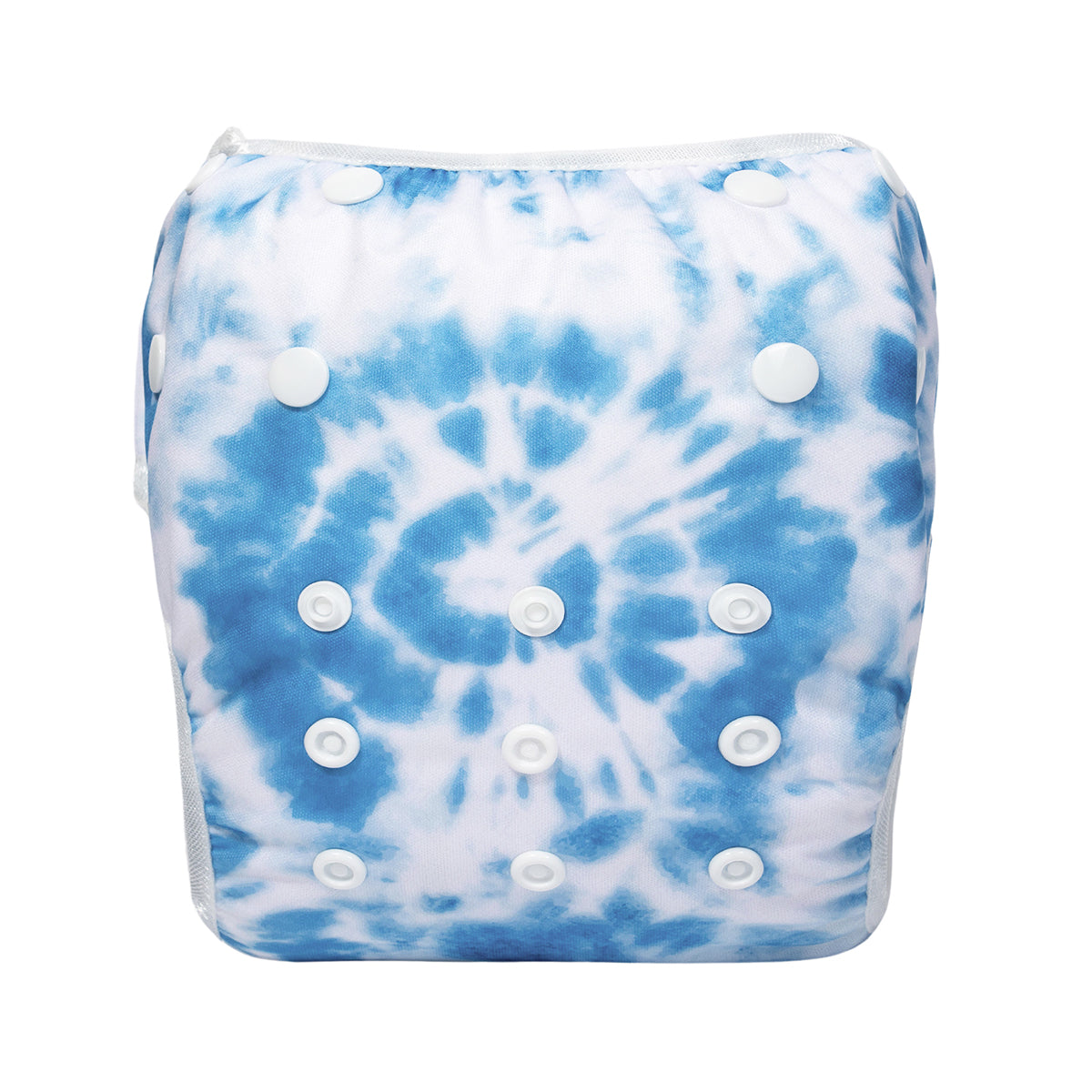 Lulu & Finn Blue Tie Dye Print Modern Cloth Swim Nappy – Nappy Box Co