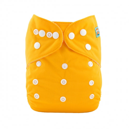 Alva Baby Solid Golden Yellow Modern Cloth Nappy – Nappy Box Co