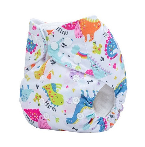 Lulu & Finn Cute Dinosaurs Print Modern Cloth Nappy – Nappy Box Co